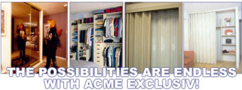 Acme Exclusiv Closets and Doors | Closet Doors, Shelving, Vanity Mirrors